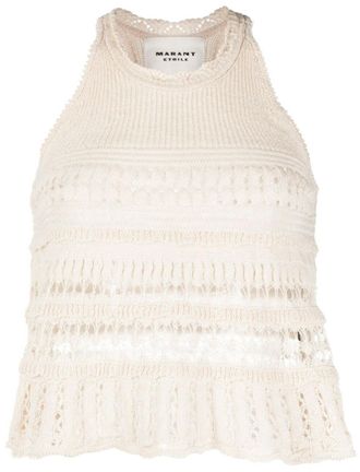 Isabel Marant Etoile Cream Crochet Fico Tank Top Size XS