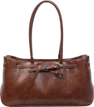 Generic Sac &agrave; bandouli&egrave;re en cuir PU pour femmes et filles, sac &agrave; main de capacit&eacute; moyenne pour usage quotidien