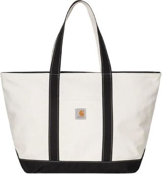 Carhartt Work in Progress Femme, Sacs, Blanc, Taille: ONE Size Cabas de plage en toile