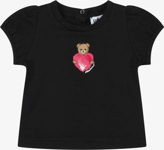 Moschino T-Shirt aus Baumwolljersey Moschino Teddy Bear - Schwarz