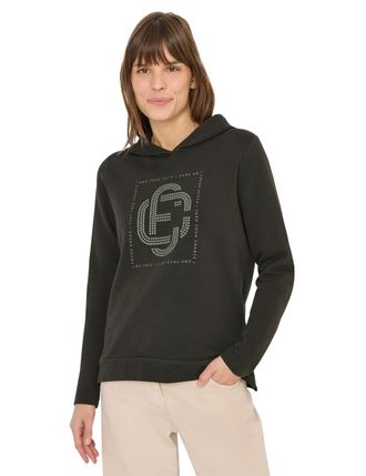 Cecil Hoodie mit Schmucksteinen raw Khaki XS