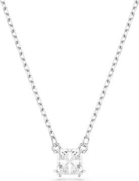 Swarovski Pendentif Stilla Attract, Taille Carré, Blanc, Métal rhodié