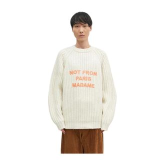 Dr&ocirc;le de Monsieur Homme, Pulls, Beige, Taille: L Pulls &agrave; col rond