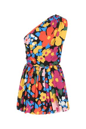 Saint Laurent Womens Printed Viscose Mini Dress 8490 Abiti
