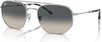 Ray-Ban Rb3707 Sonnenbrillen Silber Fassung Grau Glas 57-20
