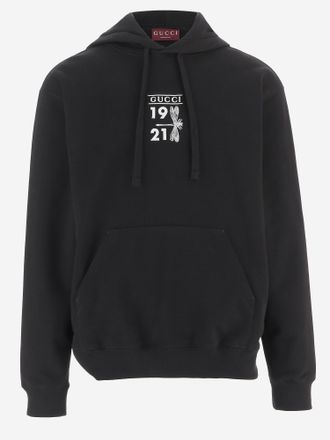 Gucci Mens Sweatshirt Black Cotton Sweatshirts Sweater