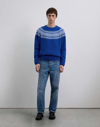 Scalpers Winter Gelio - Pullover in Trikot-Blau