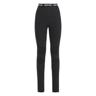 Philipp Plein Super High Waist Leggings - - Trousers - Damen - Schwarzk - W28