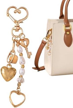 Generic Porte-clés en métal avec pendentif lune et étoile | Charme romantique pour sac à dos, sac décole, décoration pour femmes, filles, étudiants, voyages d