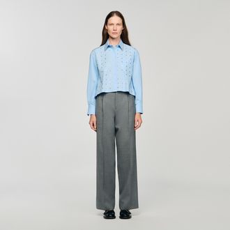 Sandro Chemise strassée