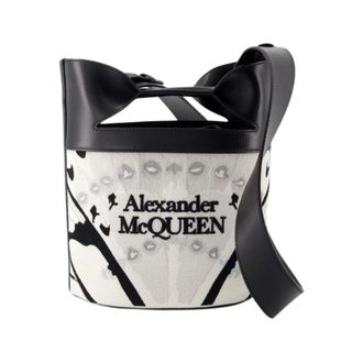 Alexander McQueen Bucket Bow Shoulder Bag - - Bags - Damen - Wei&szlig; - ONE SIZE