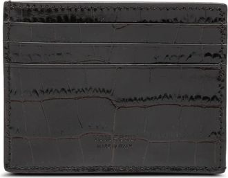 Tom Ford porte-cartes en cuir - Noir