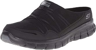 Skechers Womens Air Streamer Slip-On Mule Black/Black 6.5 Wide