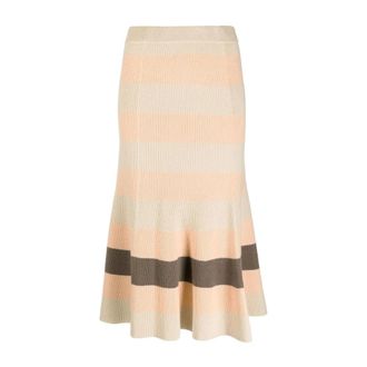 Joseph Cashmere Baumwoll Strickrock - - Skirts - Damen - Beige - XS