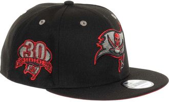 New Era Tampa Bay Buccaneers NFL Team Colour 30 Seasons Sidepatch Black 9Fifty Snapback Cap - One-Size