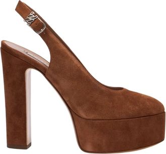 Casadei Femme, Chaussures, Brun, Taille: 38 1/2 EU Patty Platform