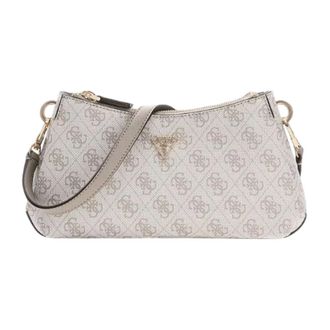 Guess Femme, Sacs, Blanc, Taille: ONE Size Noelle 4G Logo Mini Crossbody