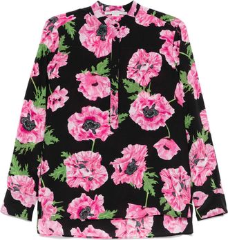 Stella McCartney Hemd mit Mohn-Print - Rosa