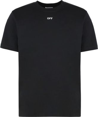 Off-white Homme, Tops, Noir, Taille: M T-shirt &agrave; col rond