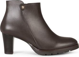 miMaO PRAGA -Bottines à talon élégantes en cuir Marron, EU 37