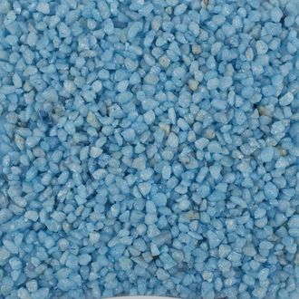 Eurosand GRANULAT 2-3 mm (Kleine Dekosteine, grobk&ouml;rniger Farbsand) 1 kg. HELLBLAU -91