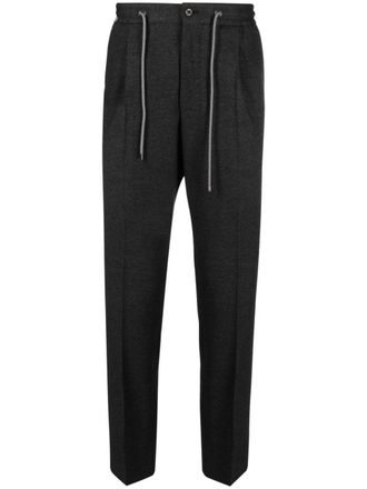 Corneliani pantalon fusel&eacute; &agrave; lien de resserrage - Gris