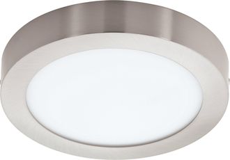 Eglo connect LED Deckenleuchte Fueva-C, Smart Home Deckenlampe, Material: Metallguss, Kunststoff, Farbe: Nickel matt, Ø: 22,5 cm, dimmbar, Weißtöne und Far