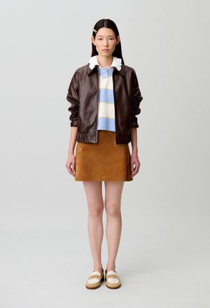 Claudie Pierlot Gestreiftes Strickpolo