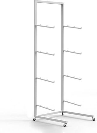 Generic Snackregale,Skateboard-Bodenst&auml;nder f&uuml;r Garage/Schuppen/Keller,freistehender Skiaufbewahrungsorganizer mit feststellbaren Rollen,Schneedisplayhalter a