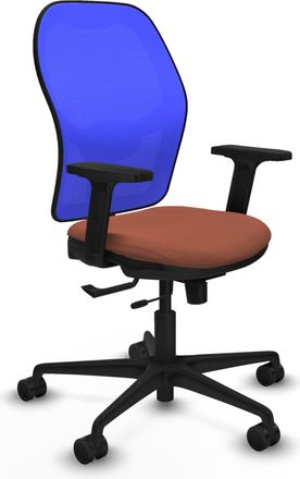 Piqueras y Crespo Idealer Stuhl f&uuml;r die Arbeit mit 2D-Armen, h&ouml;henverstellbare Lendenwirbelst&uuml;tze, ausgestattet mit Syncro/Traslack und injiziertem Schaum. Mit Rollen v