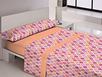 Gale Hayman Style Bettw&auml;sche-Set, 3-teilig, algod&oacute;n-poli&eacute;ster, rot, 180 x 210 x 0,5 cm, rot