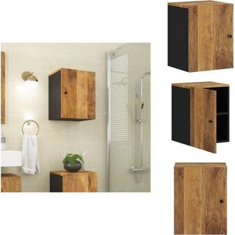 vidaXL Vidaxl - Armoire de salle de bain murale 38x33x48cm bois massif manguier - Armoire De Salle De Bain - Meuble Salle De Bain - Rangement Salle De Bain