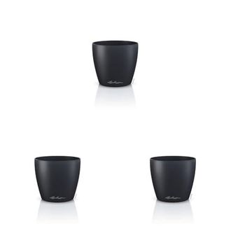 Lechuza Tischgef&auml;&szlig; Classico Color 12 Deco Schiefergrau, Matte Oberfl&auml;che, &Oslash; 13 x 12 cm, 16670 (Packung mit 3)