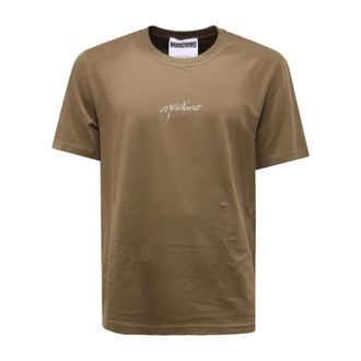 Moschino Couture Unisex T-Shirt mit Strass - - Tops - Herren - Gr&uuml;n - S