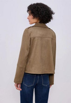 Street One Trenchcoat Trenchcoat aus Velour (1-tlg)