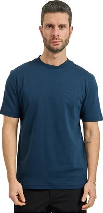 HUGO BOSS Homme, Tops, Bleu, Taille: 5XL T-shirt Interlock