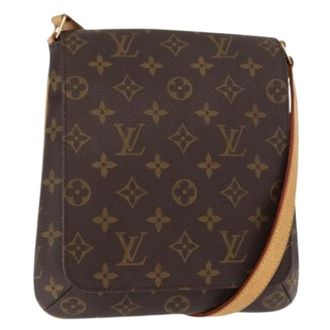 Louis Vuitton Sac bandouli&egrave;re vintage en toile Pre-owned - Femme - Pre-owned - Brun - Taille: ONE Size