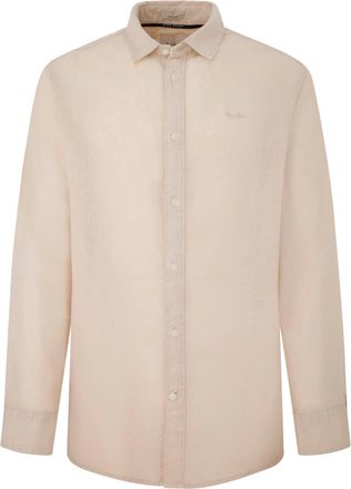Pepe Jeans London Herren Paytton Hemd, Beige (Base Beige), XL