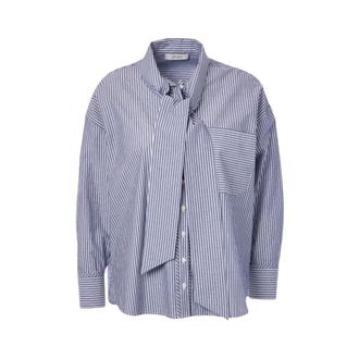 Jcsophie Blouse Polo - Femme - Blouses et Chemises - Bleu - Taille: 40 FR