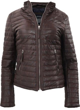 Ricano Lederjacke Padded hochwertiges Lamm Leder