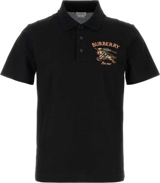 Burberry Evan Polo - Homme - Tops - Noir - Taille: M