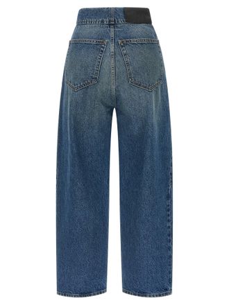 Maison Margiela Womens Blue Cotton Straight-Leg Jeans Clothing