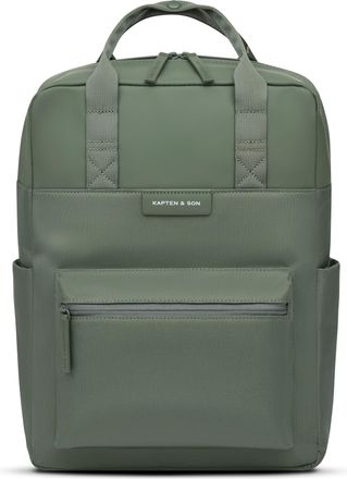 Kapten & Son Rucksack Bergen Dusty Green 11 L | Rucksack Damen & Herren Gr&uuml;n | Tagesrucksack mit 13 Laptopfach | vegan & wasserabweisend