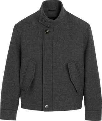 Ami Wool Padded Harrington Jacket - - Jackets - Herren - Grau - M