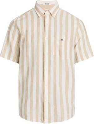 GANT Chemise droite ray&eacute;e en lin m&eacute;lang&eacute;