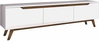 Dmora TV-M&ouml;bel COR 180x35x48,6 cm Wei&szlig; 1 Regal 3 F&auml;cher