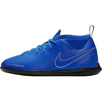 Nike Nike Garçon Unisex Kinder Jr. Phantom Vision Club Dynamic Fit IC Chaussures de Football, Bleu (Racer Blue/Black-Metallic Silv 400), 27.5 EU