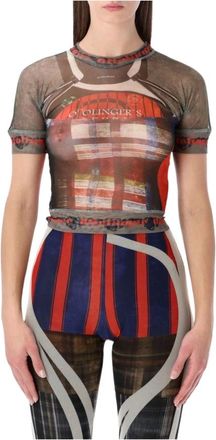 Ottolinger Ottolinger, Femme, Sport, Rouge, Taille: 36 FR T-Shirt Imprim&eacute; en Mesh