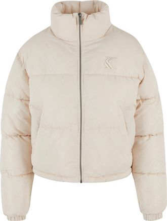 Karl Kani OG AOP Crop Puffer Jacket Sand, S