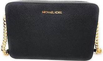 Michael Kors Grand sac à bandoulière East West Jet Set, Saffiano noir, No Size, 35t8gttc9l-noir